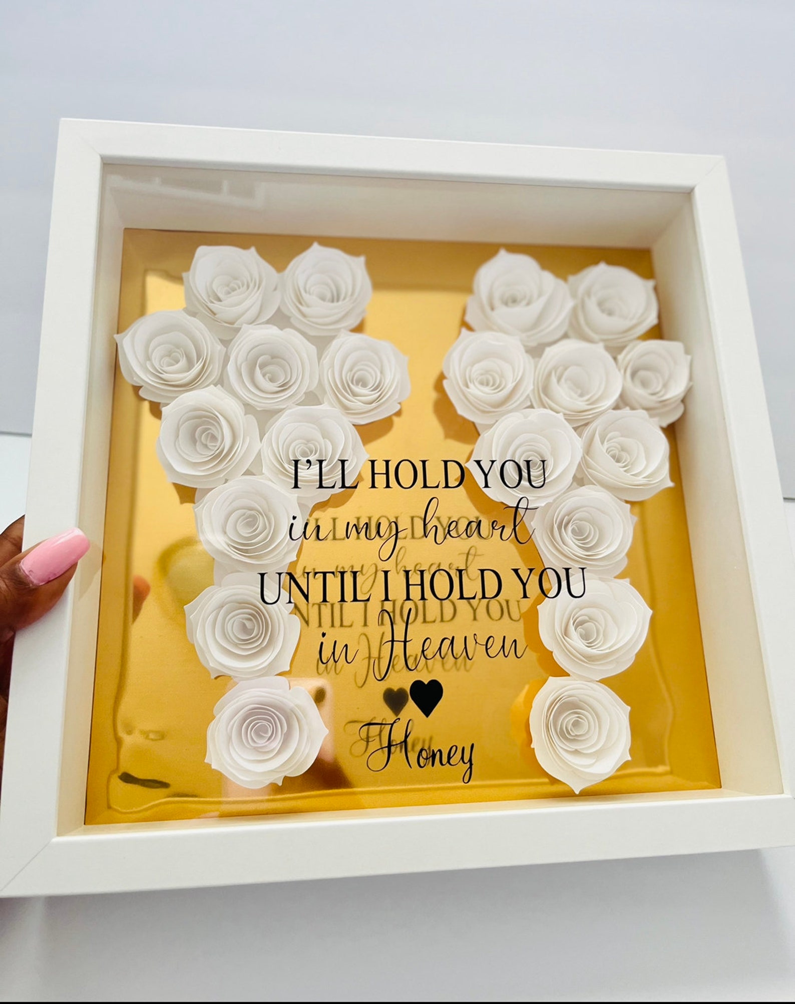 Angel Wing Remembrance Frame - Etsy