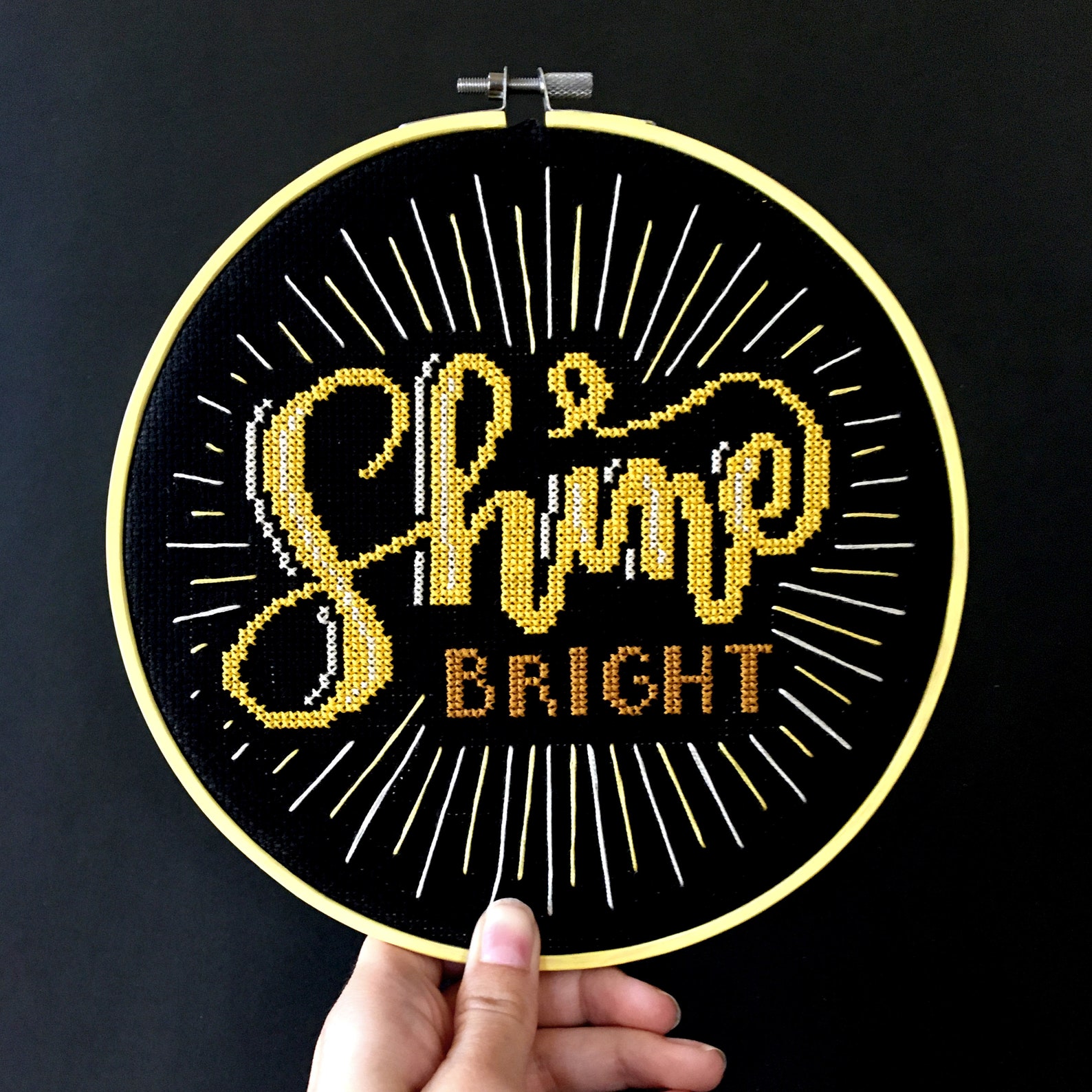 Shine Bright Cross Stitch | PDF Download Pattern | DIY Decor - Etsy