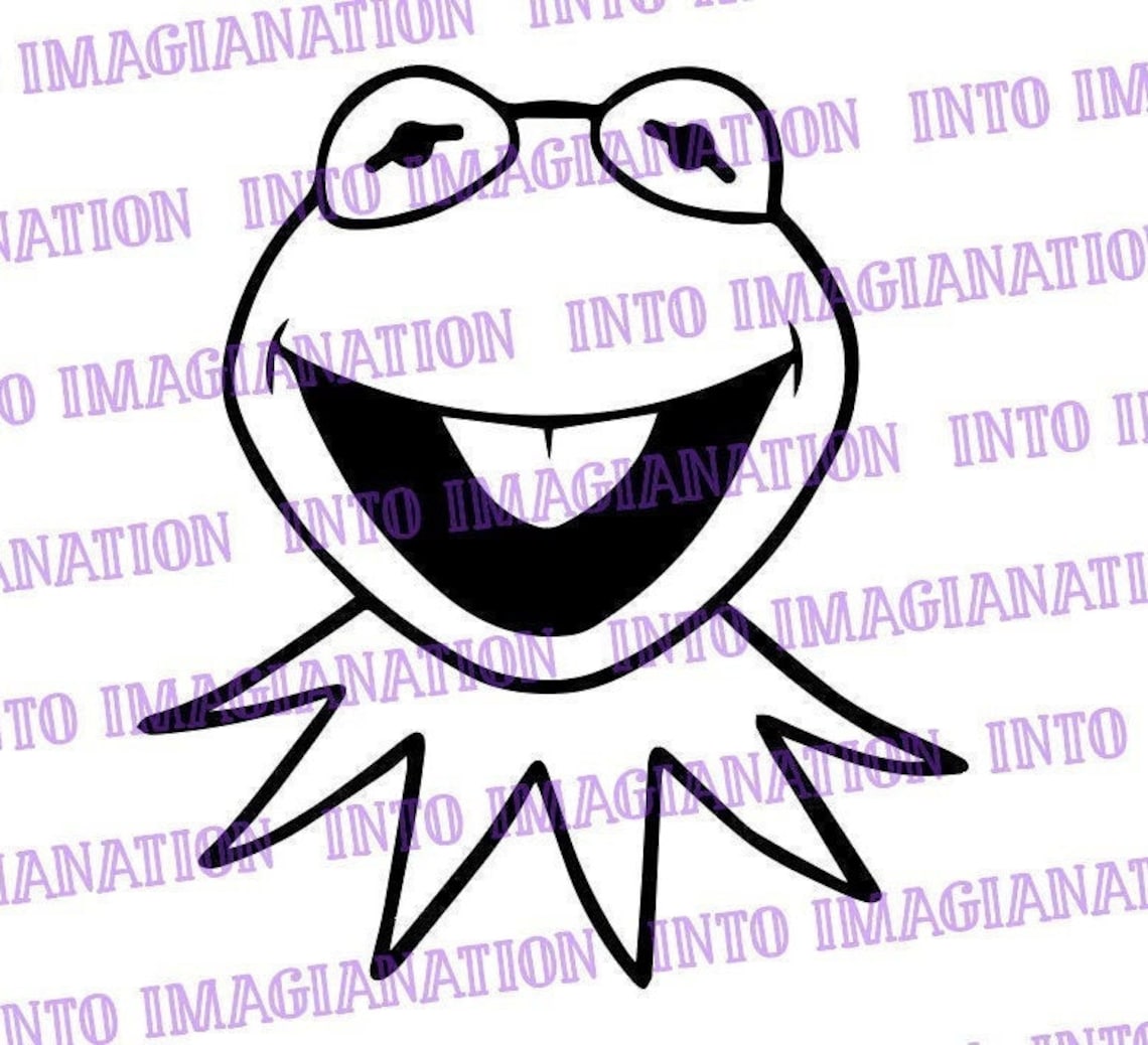 Kermit the Frog SVG PNG PDF Digital File | Etsy Canada