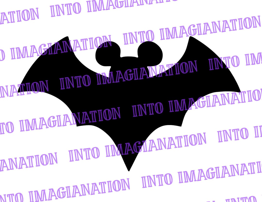 Mickey Bat Halloween SVG PNG PDF Digital File - Etsy