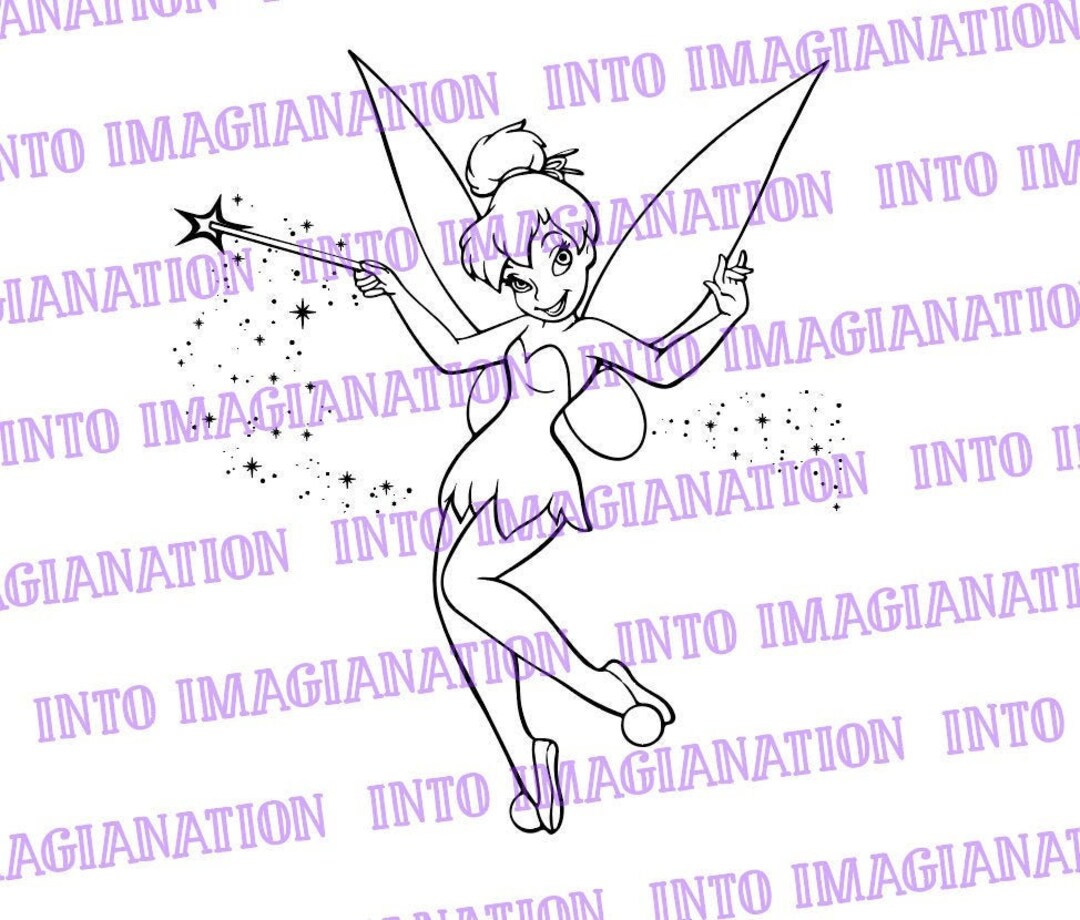 Tinkerbell SVG PNG PDF Digital File - Etsy Australia