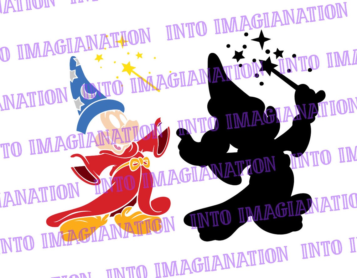 Sorcerer Mickey Layered Mickey Mouse Fantasmic Fantasia - Etsy UK