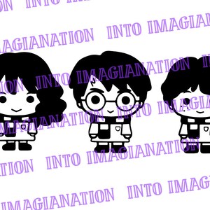 Harry, Ron y Hermione / SVG / PNG / PDF / Archivo digital - Etsy México