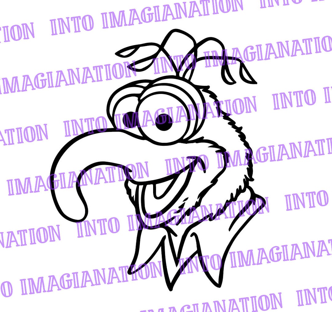 Gonzo SVG PNG PDF Digital File - Etsy UK