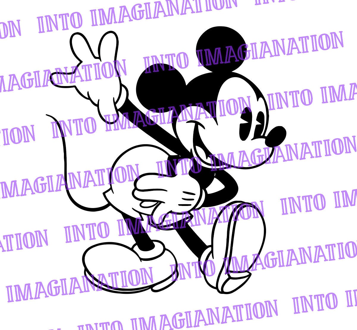 Mickey Mouse Cartoon SVG PNG PDF Digital File - Etsy Canada