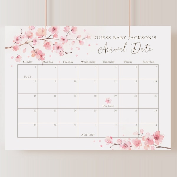 Cherry Blossom Calendar - Etsy