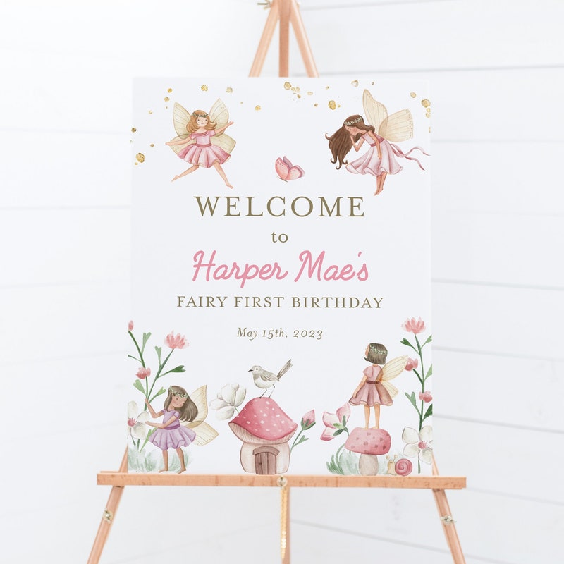 Welcome Fairy Sign Board - Etsy
