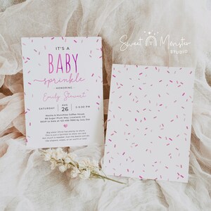 Editable Baby Shower Sprinkle Invitation Template, It's a Baby Sprinkle ...