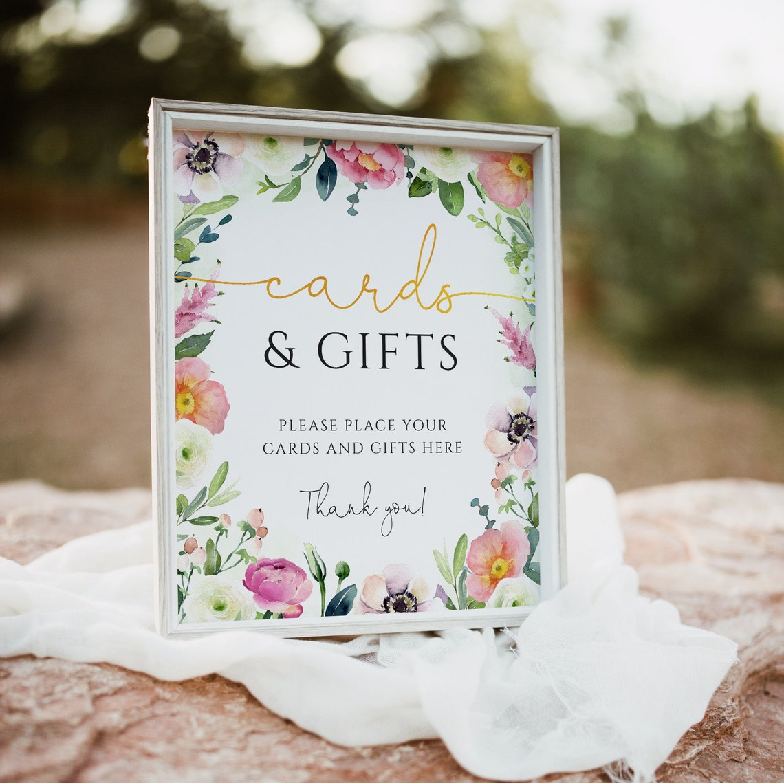 Floral Garden Cards and Gifts Sign Printable Baby in Bloom - Etsy