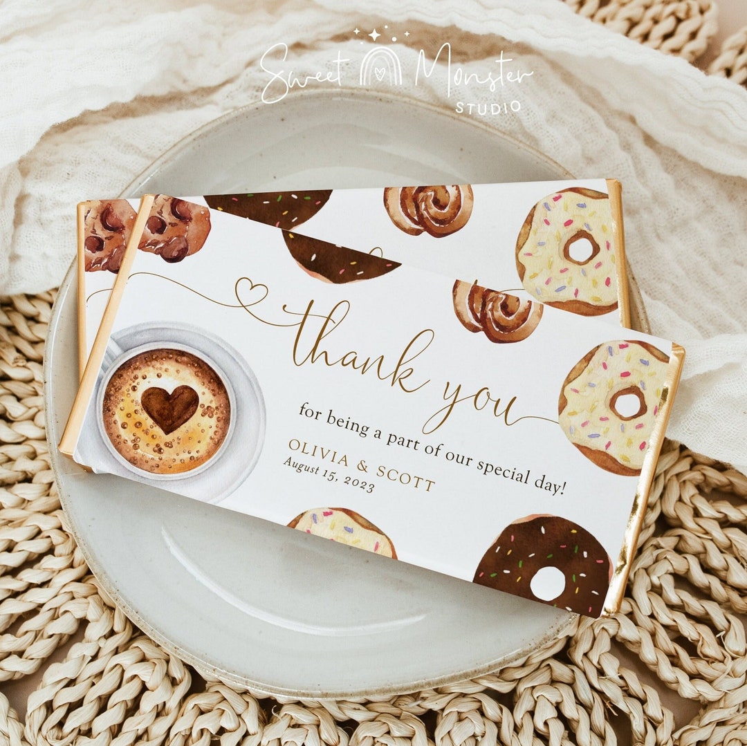 Editable Neutral Chocolate Bar Wrapper Template, Something Sweet is ...