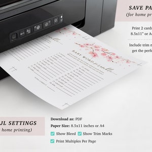 Editable Cherry Blossom Baby Word Scramble Game With Answer Key ...