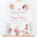 Fairy First Birthday Welcome Sign, Editable Fairy Garden Sign, Magical ...