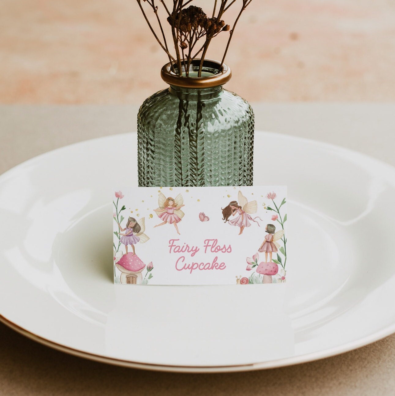 Fairy Birthday Party Food Labels, Editable Fairies Buffet Tent Card ...