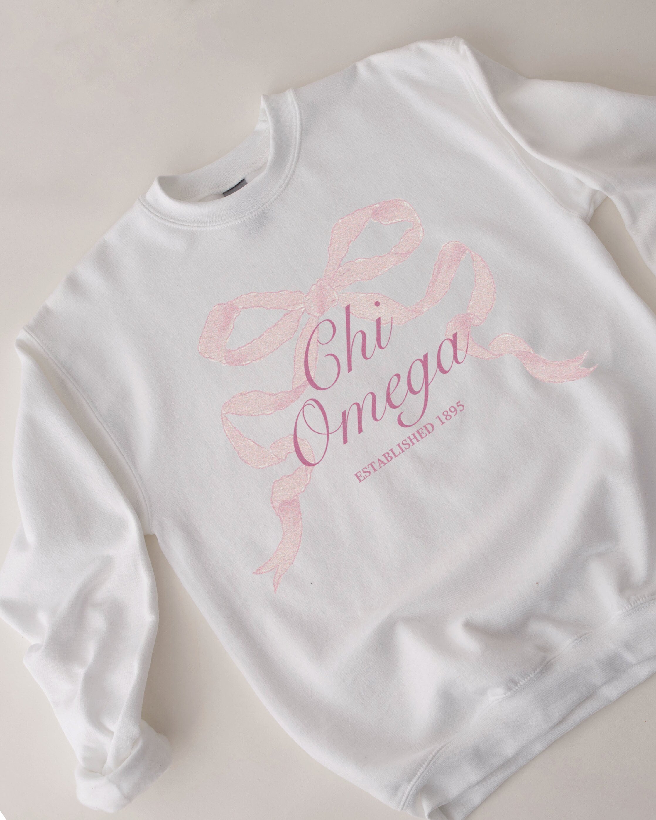 Chi Omega Bow Sweatshirt // Sorority Trendy Crewneck // Chi O, Chi ...