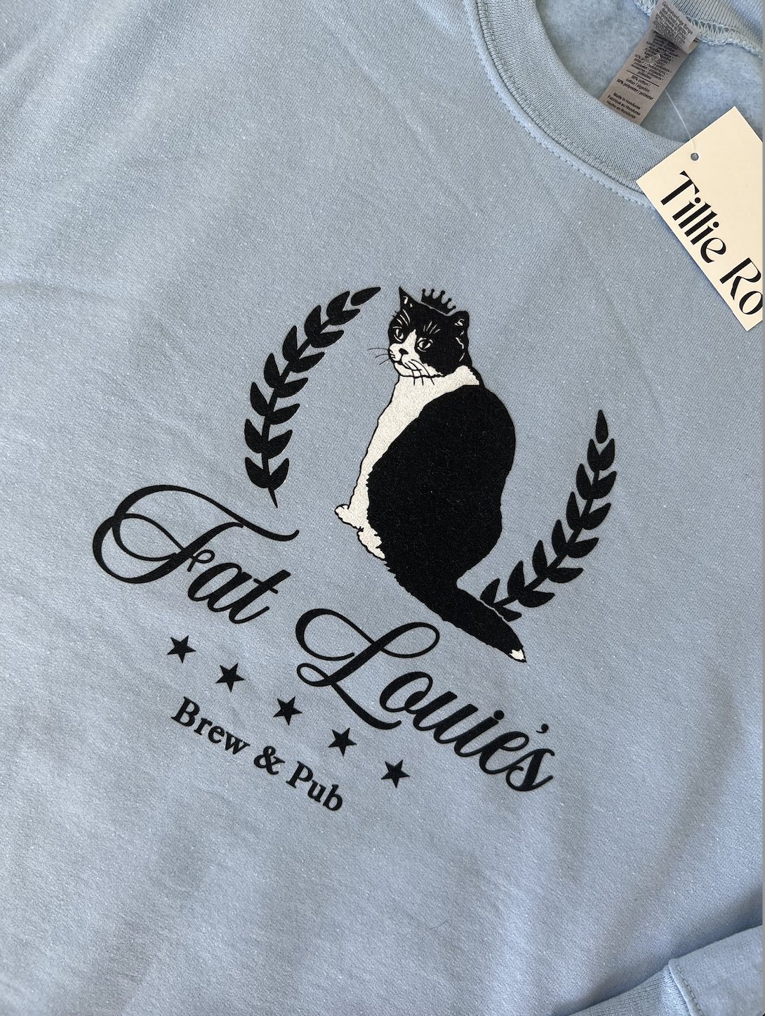 Fat Louie's Brew & Pub Crewneck // Princess Diaries - Etsy