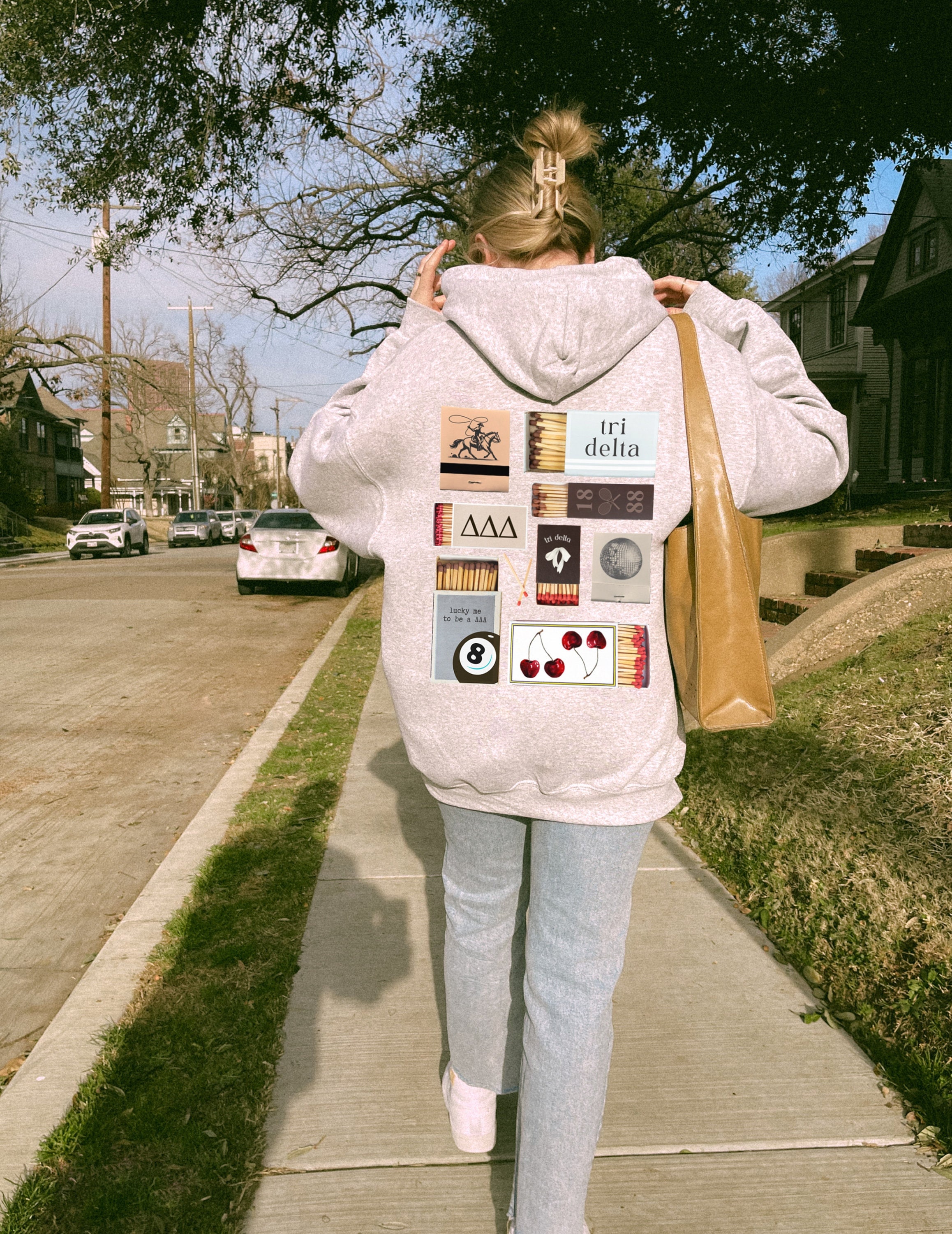 Tri Delta Matchbox Sweatshirt // Aesthetic Sorority Matchbox Hoodie ...