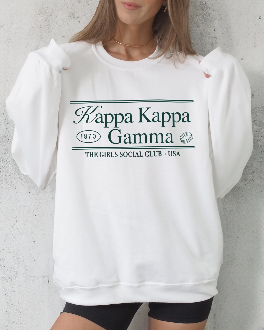 Kappa Kappa Gamma Social Club Sweatshirt // Sorority Crewneck // Kappa ...