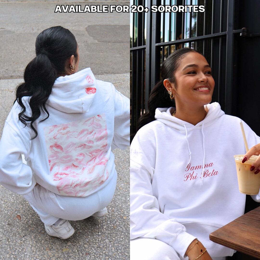 XOXO Sorority Sweatset // Aesthetic Lipstick Sorority Hoodie ...
