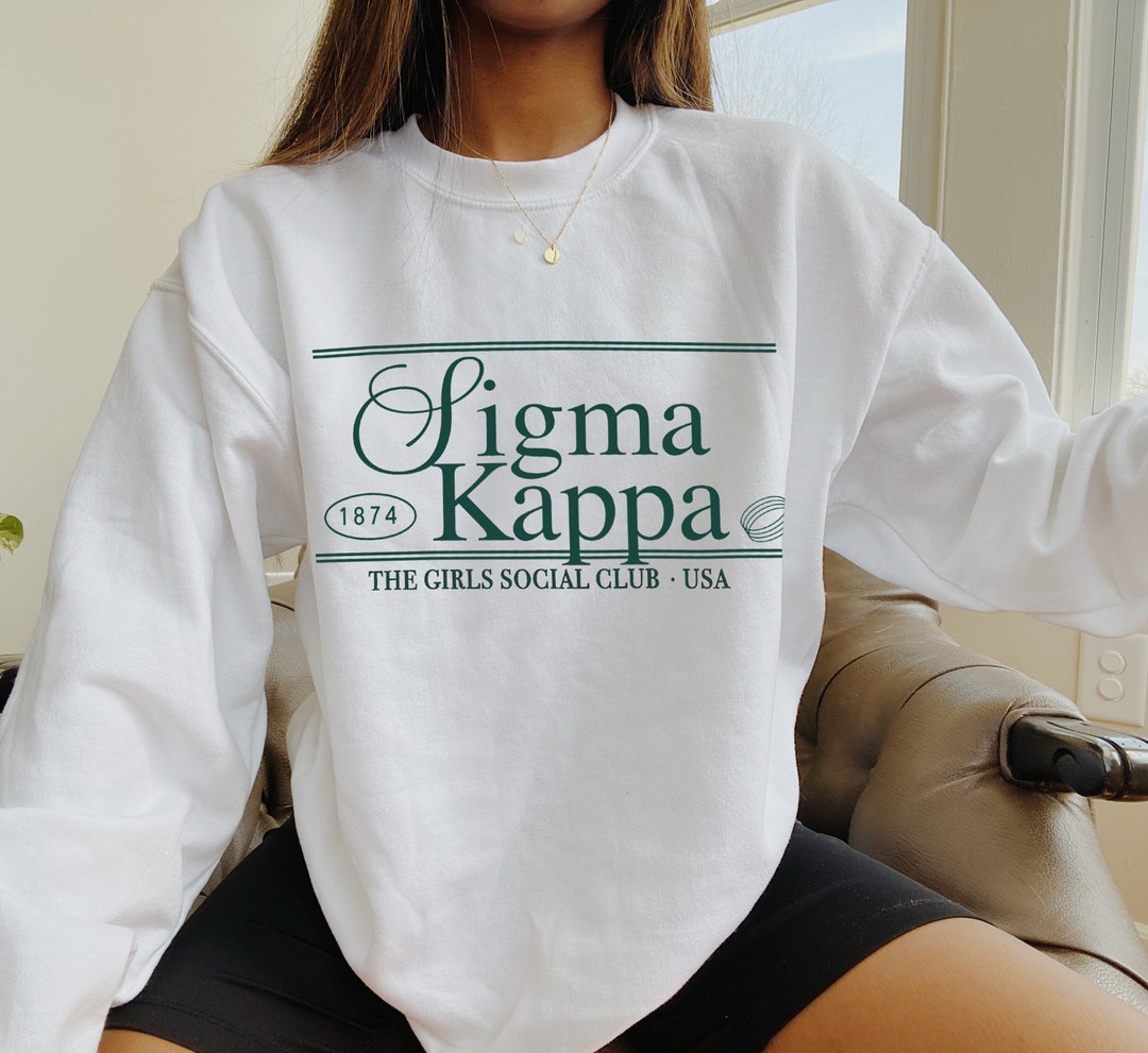 Sigma Kappa Social Club Sweatshirt // Sorority Crewneck // Sig Kap ...