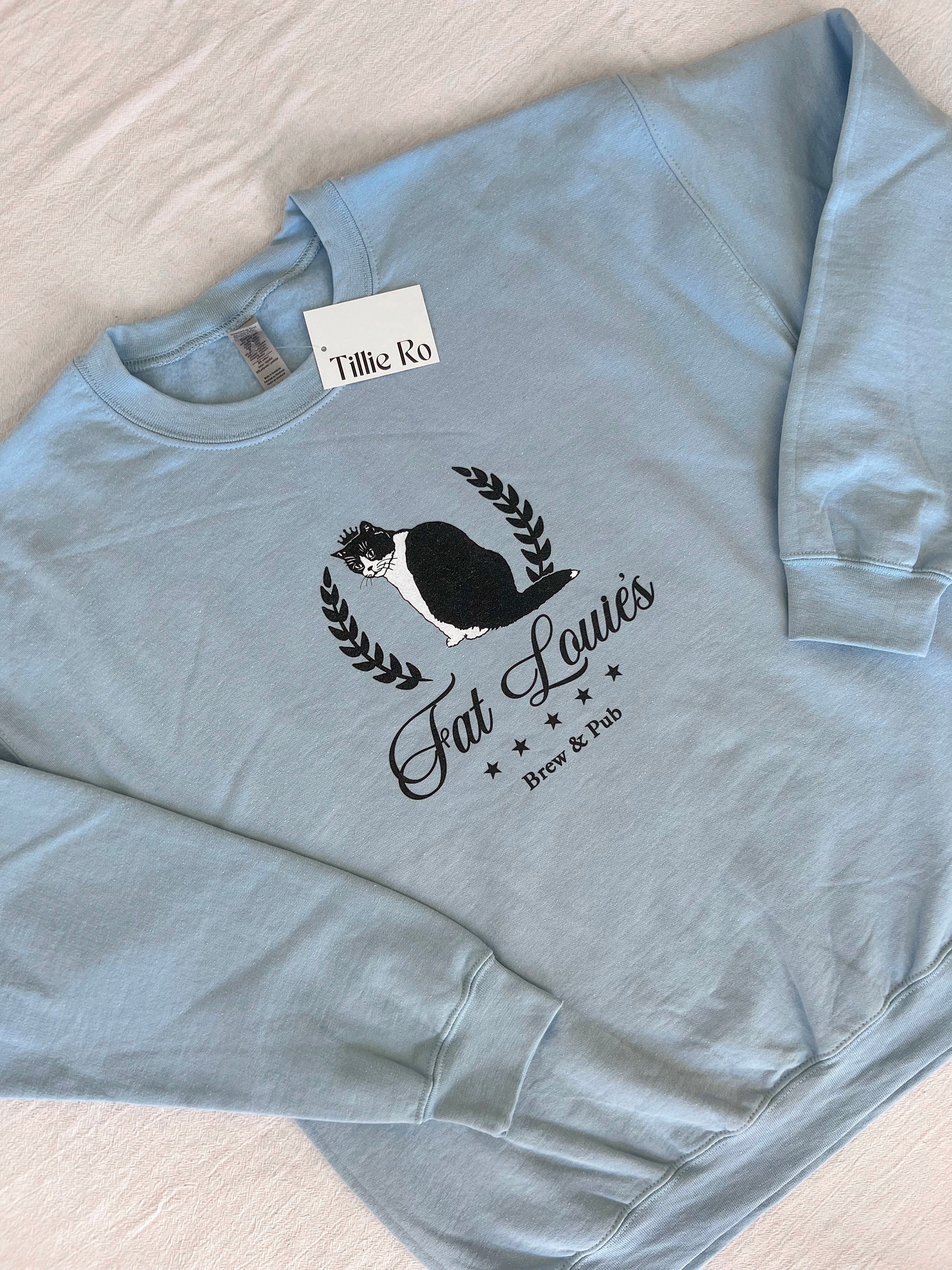Fat Louie's Brew & Pub Crewneck // Princess Diaries - Etsy