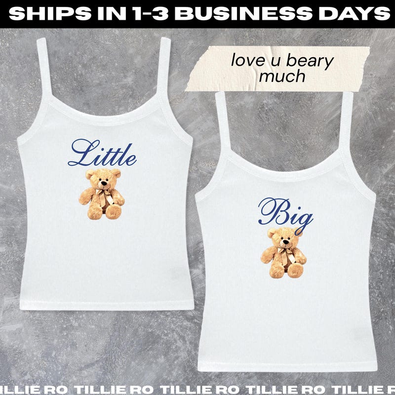 Bear Shirt Big Little - Etsy