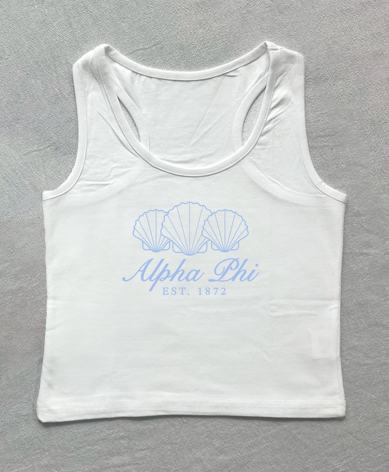 Coastal Alpha Phi Cropped Tank // Aphi Bid Day, Big Little Shirt ...