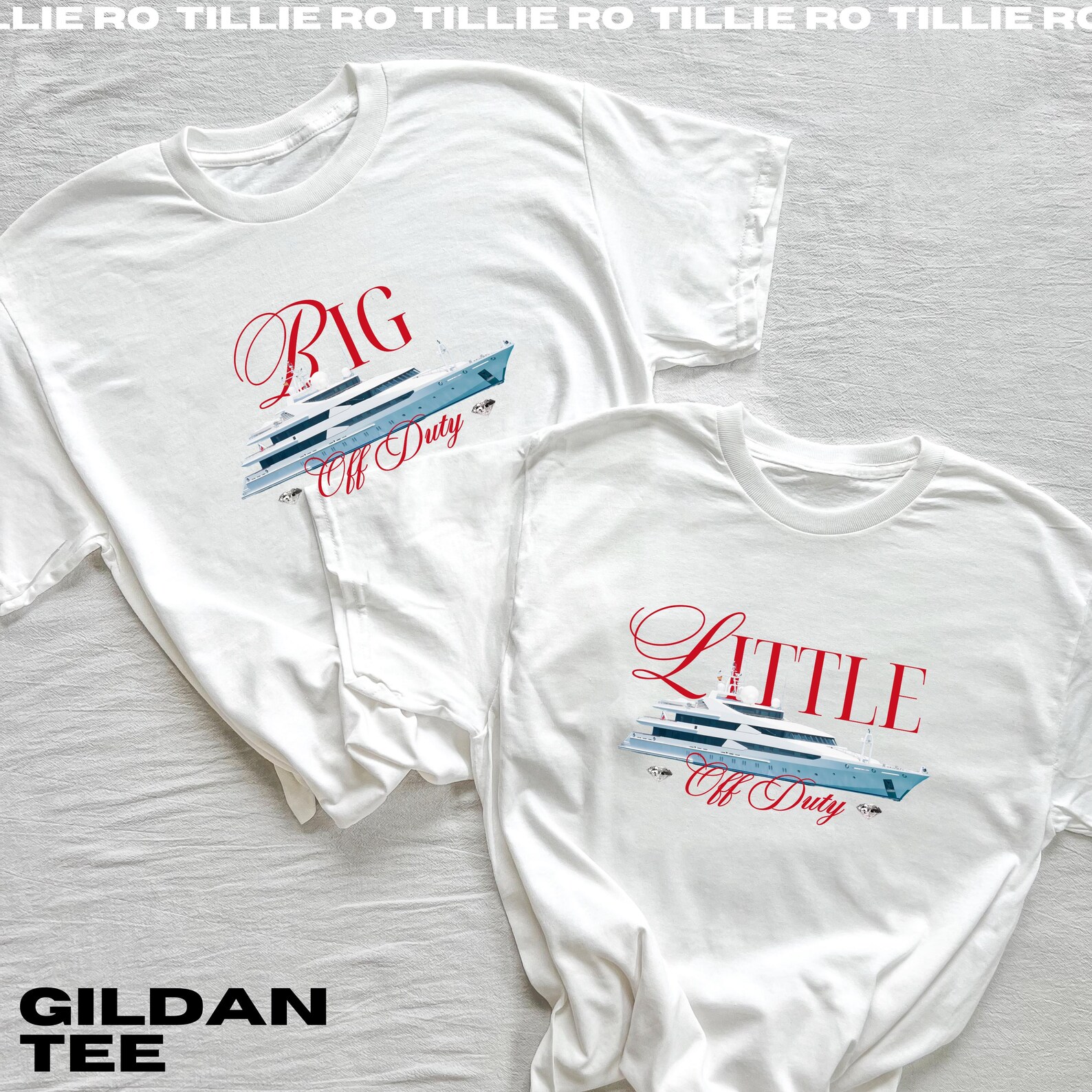 Yacht Big & Little Reveal Shirts // off Duty, Below Deck, Boat, Ocean ...