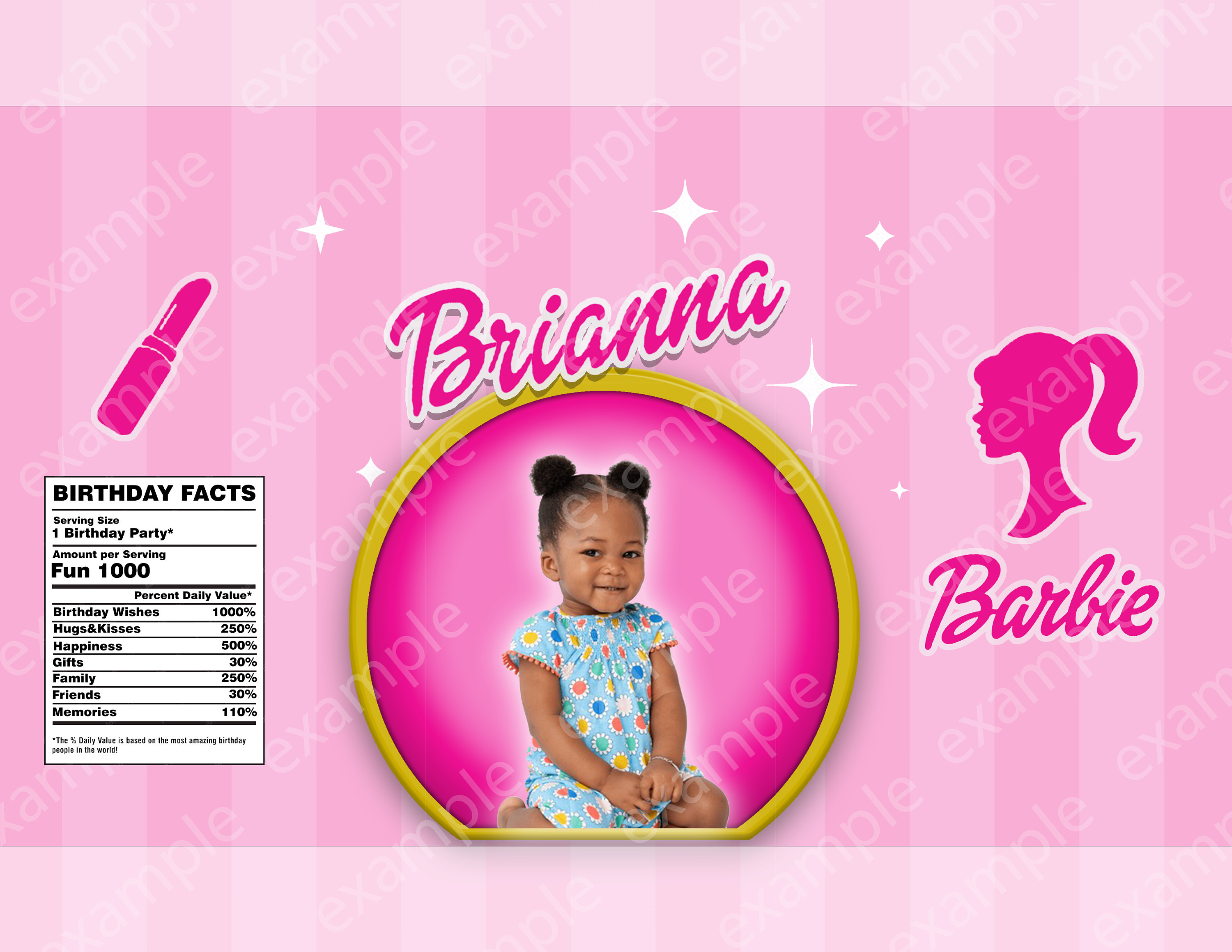 Barbie Chip Bags and Water Bottle Labels for Kids Birthday Parties - Etsy