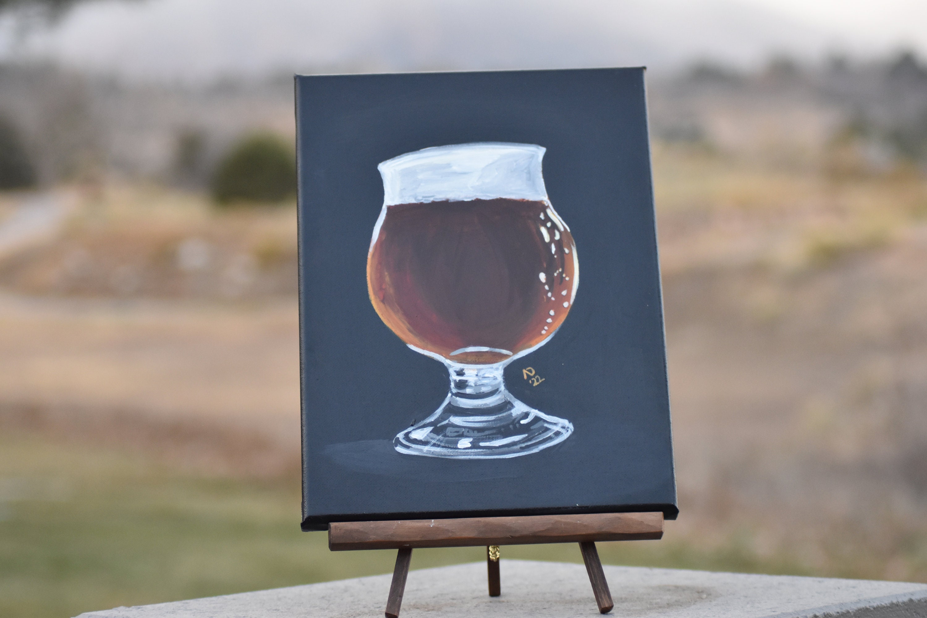 Custom Beer Painting: Acrylic Home Bar Art - Etsy