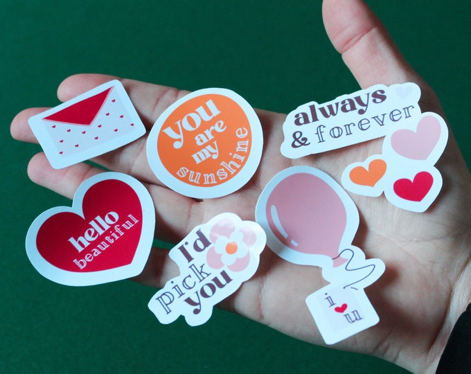 Shiny Pastel Green Heart Stickers for Wedding, Valentines Day Foil ...