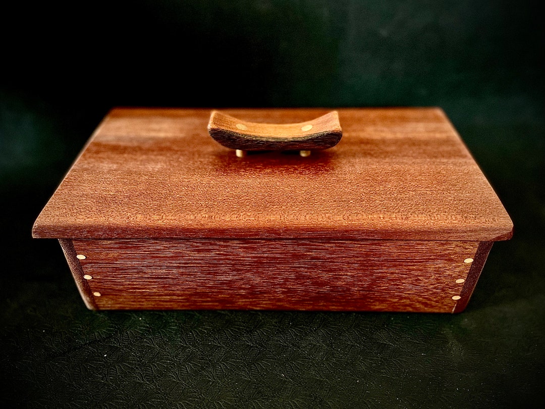 Mahogany Jewelry/ Keepsake Box - Etsy