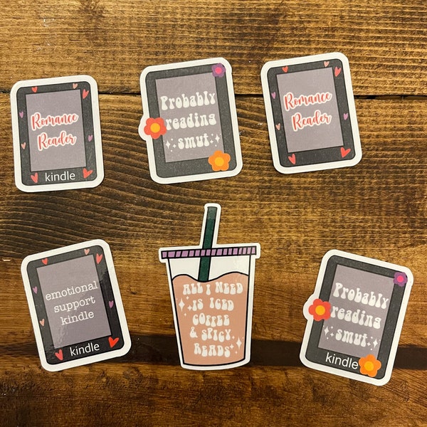 Book Club Kindle Stickers - Etsy