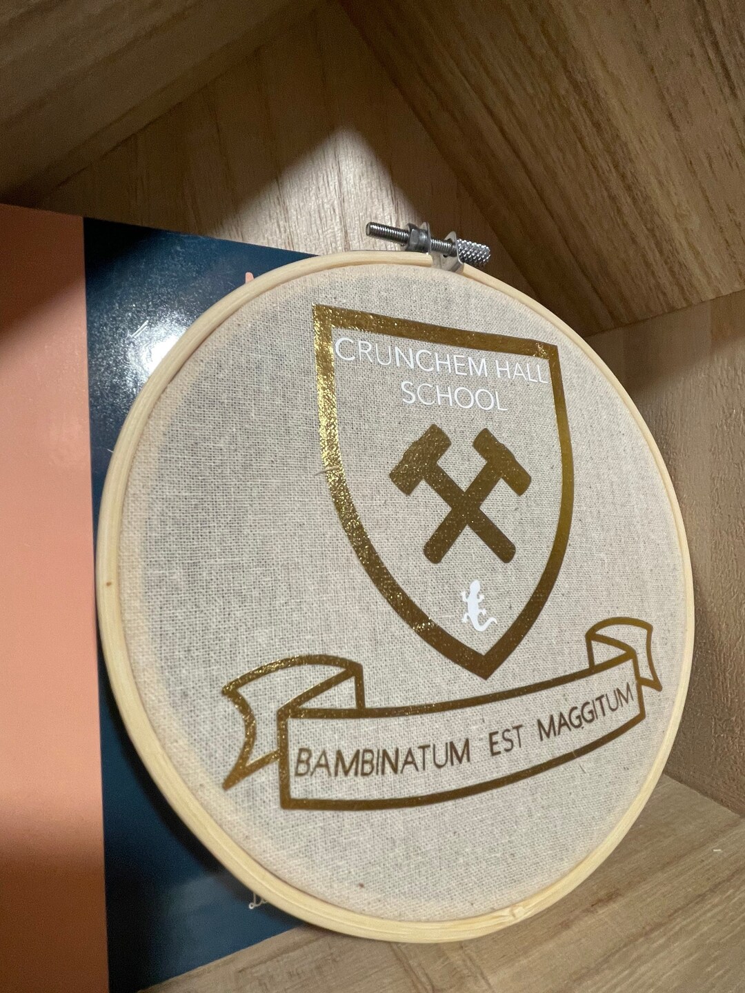 Matilda the Musical Crunchem Hall School Crest Logo Tapestry - Etsy ...