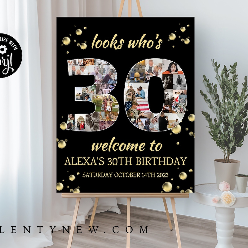 30th Birthday Sign - Etsy