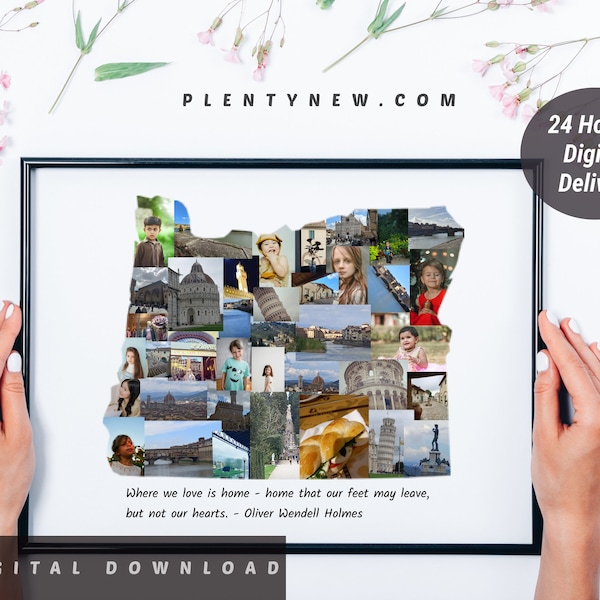 State Photo Collage - Etsy