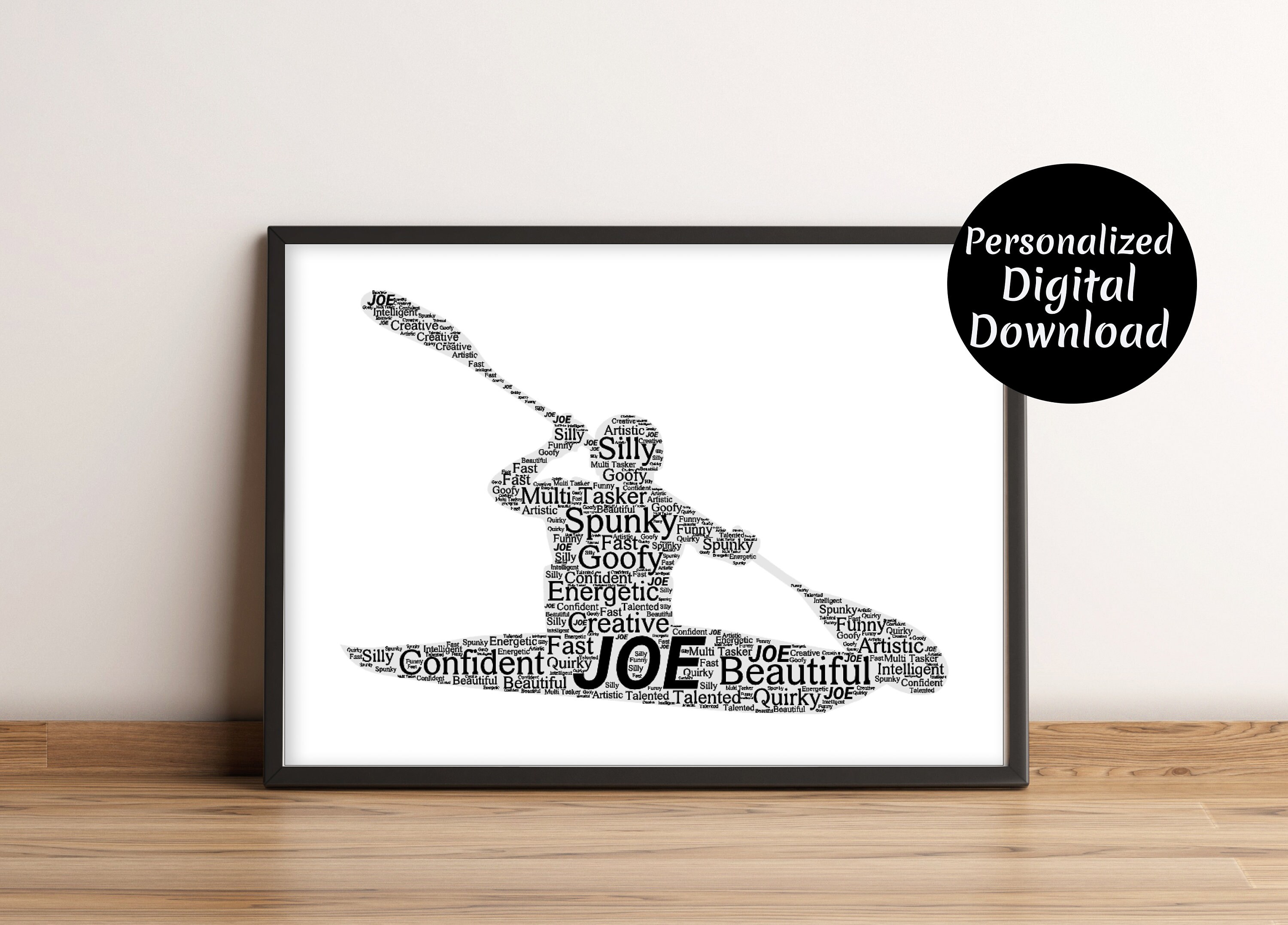 Personalized Kayak Word Art Gift Kayaking Birthday Christmas | Etsy