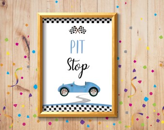 Pit Stop Sign Printable - Etsy