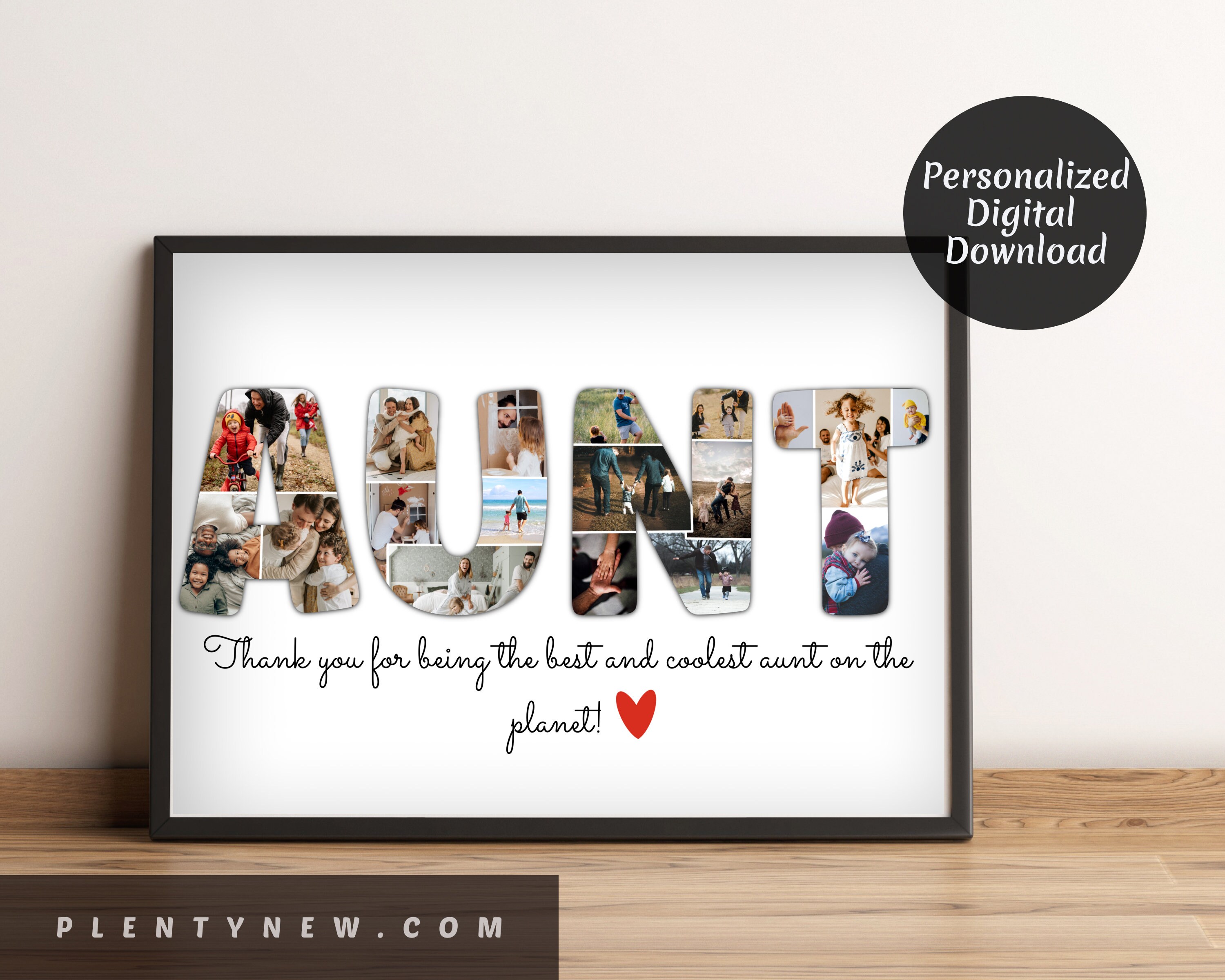 Custom Aunt Photo Collage Printable Photo Gift for Aunt - Etsy Canada