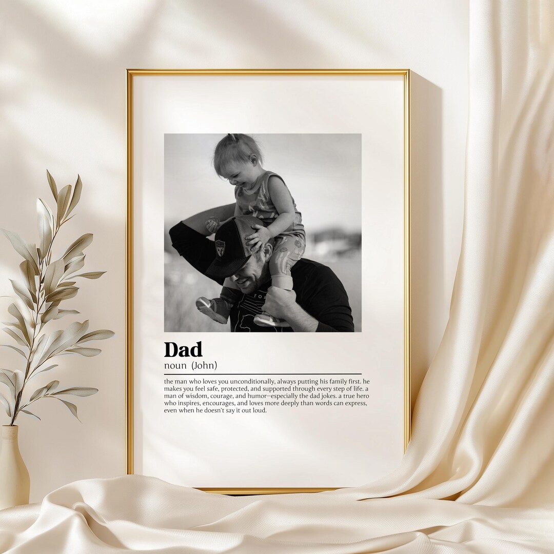 PERSONALISED DAD DEFINITION Print | Wall Art Print | Dad Gift | Dad ...