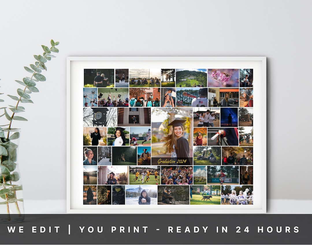 Graduation Photo Collage Board, Graduation Welcome Sign, Graduation ...