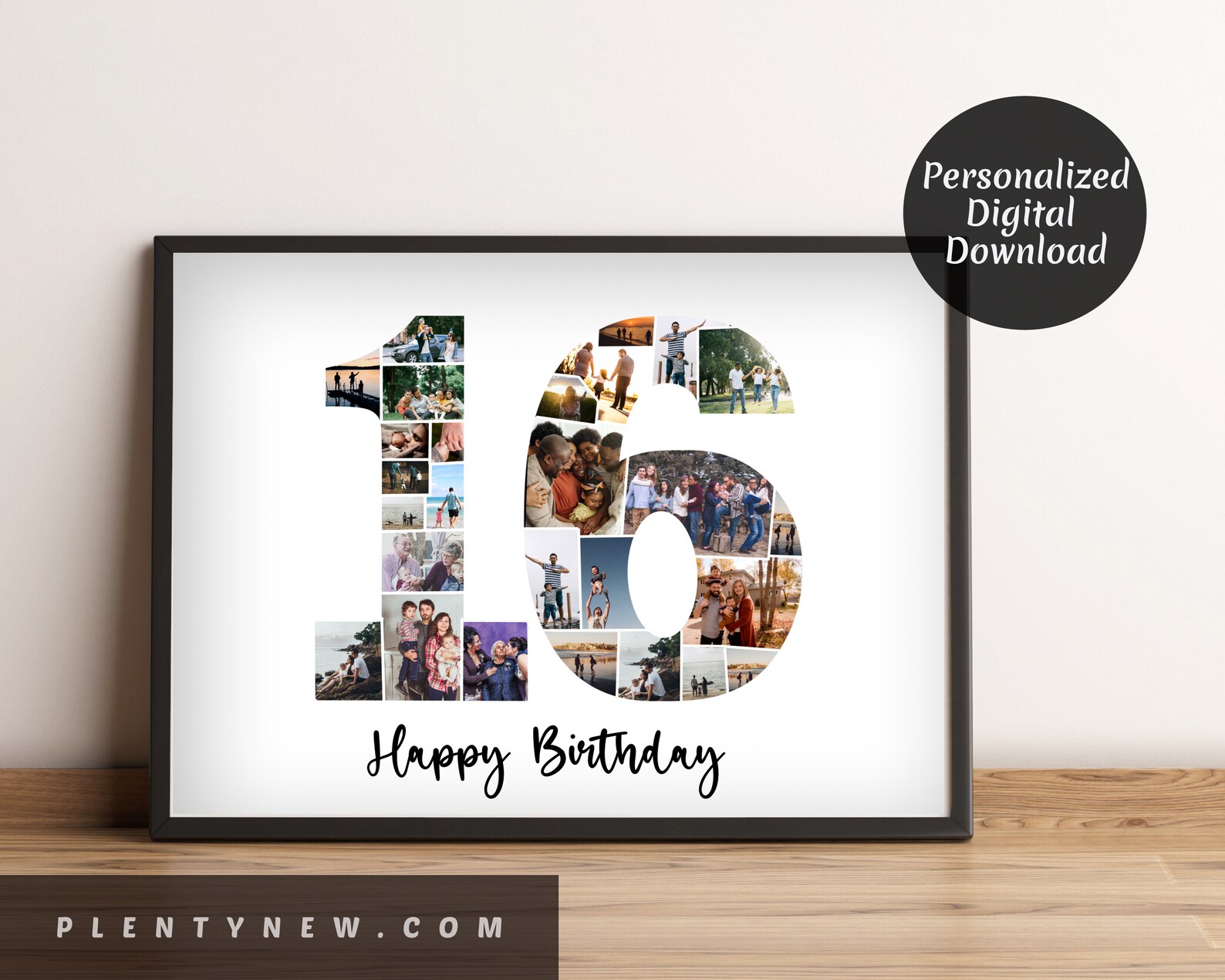 16th Birthday Photo Collage 16th Anniversary Photo Collage - Etsy