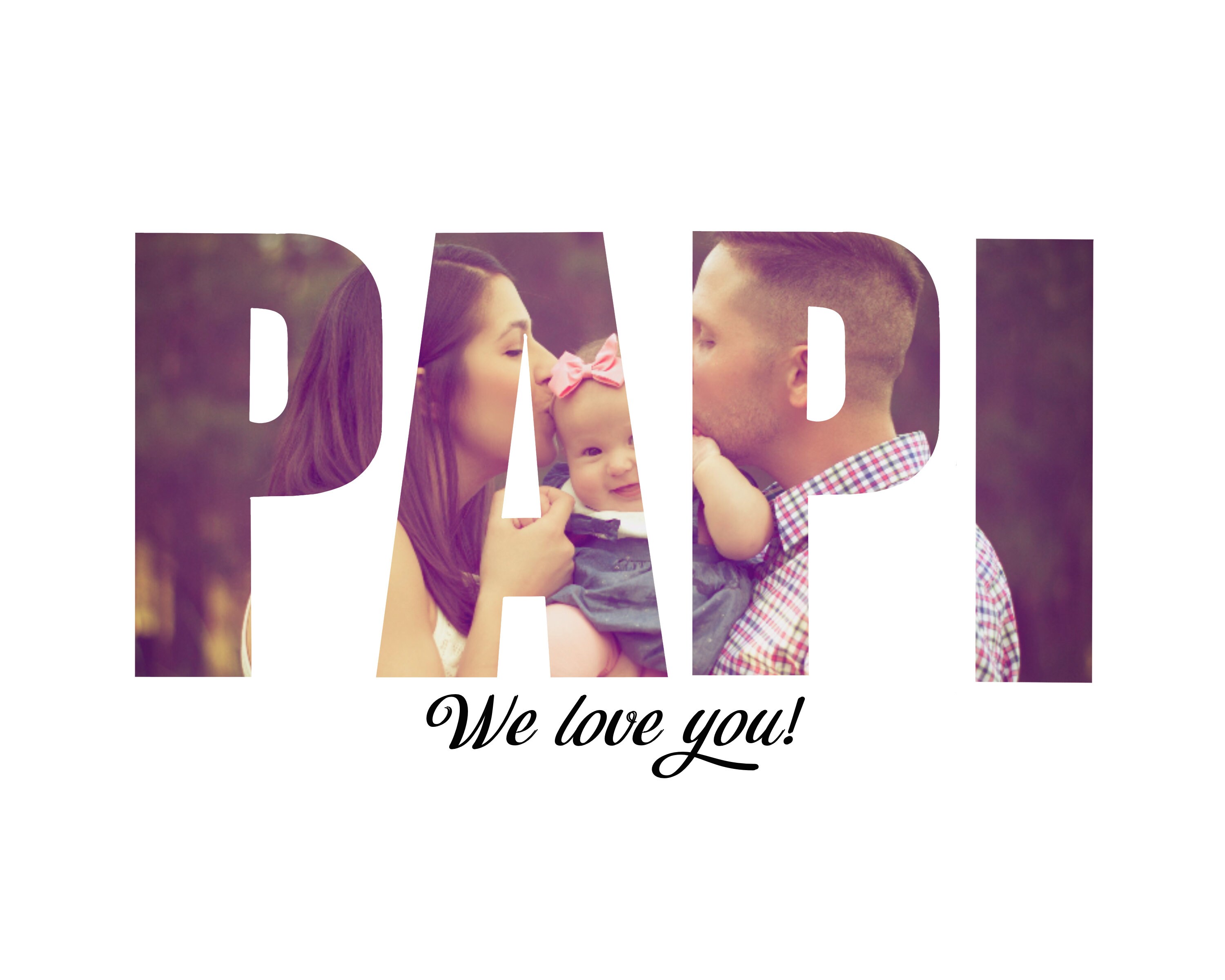 PAPI Photo Collage Personalized Photo Collage Personalised | Etsy