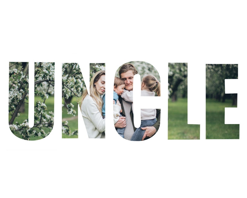 Uncle Photo Collage Digital Photo Collage Uncle Custom Gift - Etsy