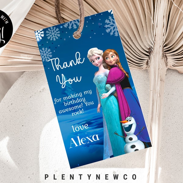 Frozen Thank You - Etsy