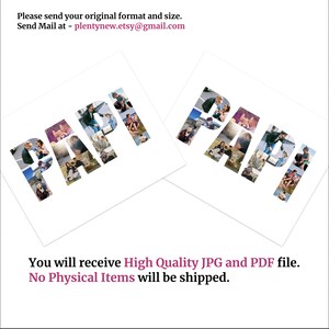 PAPI Photo Collage Personalized Photo Collage Personalised - Etsy