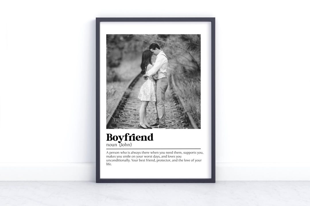 Personalised Boyfriend Print - Boyfriend Definition Print Personalised ...