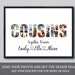 Cousins Photo Collage, Cousins Picture Collage, Cousin Gifts, Cousins ...