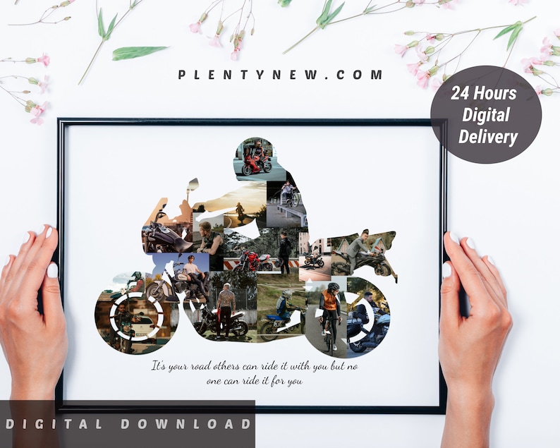 Motorcycle Custom Gifts, Gift for Motorcycle Lovers, Motorcycle Photo ...