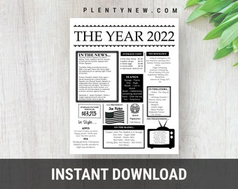 2022 Time Capsule Michigan Printable - Etsy