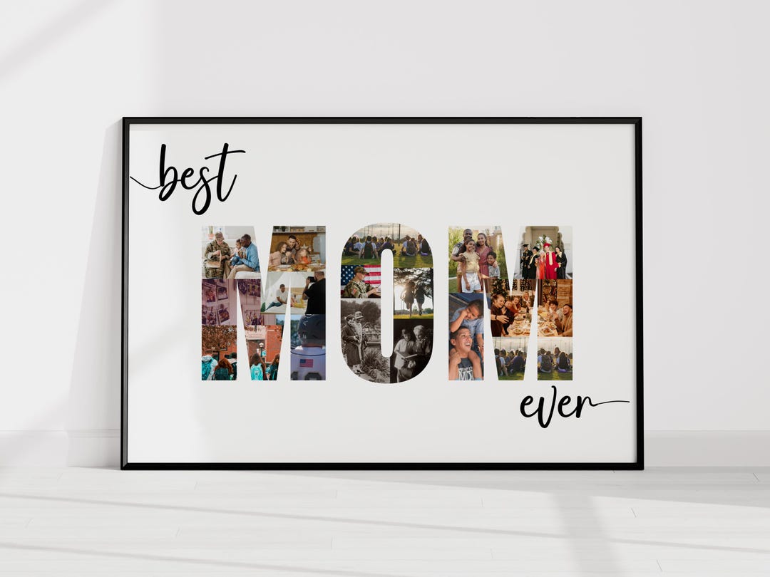 MOM Photo Collage, Gift for Mothers Day, Mum Birthday Gift, Unique ...